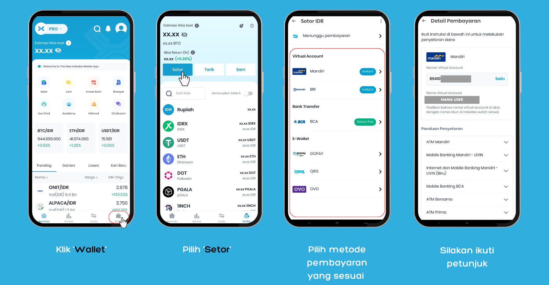 Bagaimana Cara Melakukan Deposit Rupiah? – INDODAX